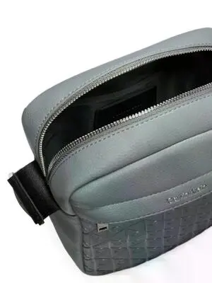 Calvin Klein Logo-embossed Messenger Bag - Grey