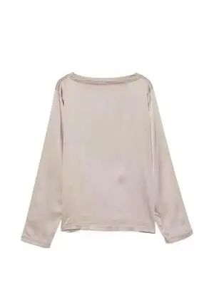 DANIELE FIESOLI Satin-finish Long-sleeve Top