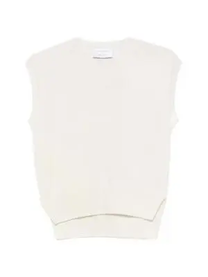 DANIELE FIESOLI V-neck Vest - Neutrals