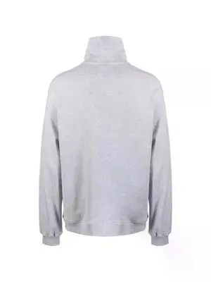 Maison Labiche Placide Logo-embroidered Quarter-zip Sweater