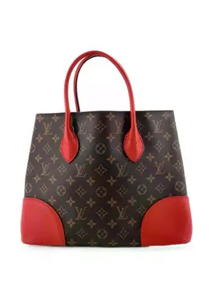 LOUIS VUITTON Monogram Canvas And Leather Flandrin Handbag Tote Bag - Red
