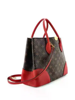 LOUIS VUITTON Monogram Canvas And Leather Flandrin Handbag Tote Bag - Red