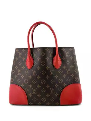 LOUIS VUITTON Monogram Canvas And Leather Flandrin Handbag Tote Bag - Red