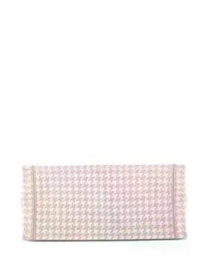 Dior Book Houndstooth Canvas Medium Tote Bag