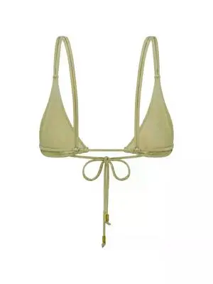 HIBOURAMA Triangle Bra Plain Bikini