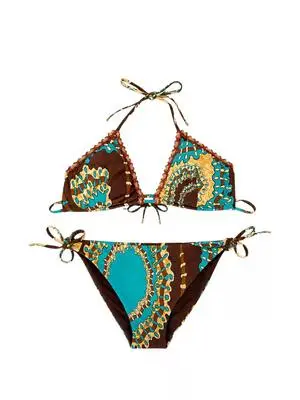 MISS BIKINI LUXE Triangle Bikini - Brown