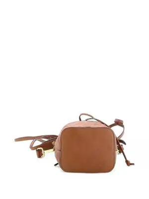 Fendi Mon Tresor Zucca Embossed Leather Mini Bucket Bag