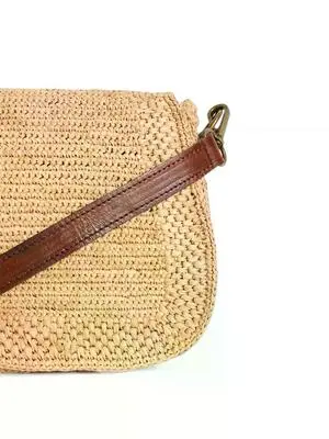 IBELIV Tia Woven Shoulder Bag - Neutrals