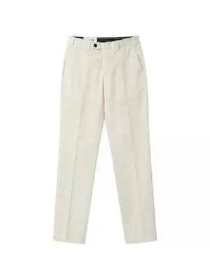 MICHAEL COAL Pressed-crease Chino Trousers - Neutrals
