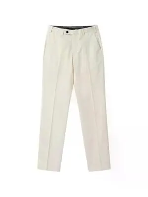 MICHAEL COAL Pressed-crease Chino Trousers - Neutrals