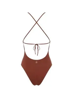 MISS BIKINI LUXE Crochet Floral-trim Swimsuit