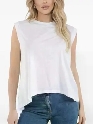 DONDUP Open-back Sleeveless T-shirt - White