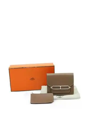Hermès Evercolor Leather Roulis Wallet - Brown