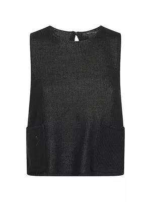 Mizuiro Ind Tape-yarn Knitted Top