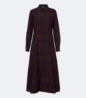 Polo Ralph Lauren Plaid Cotton-blend Shirt Dress - Multicoloured