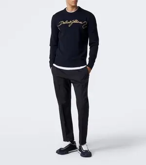 Dolce & Gabbana Dg Suede-trimmed Canvas Sneakers