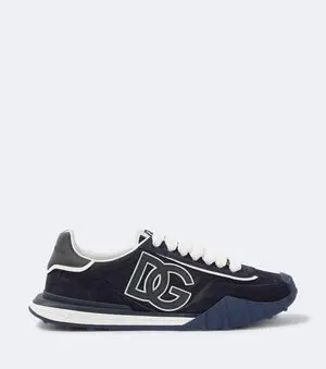 Dolce & Gabbana Dg Suede-trimmed Canvas Sneakers