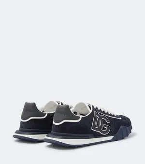 Dolce & Gabbana Dg Suede-trimmed Canvas Sneakers