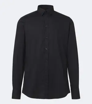 Dolce & Gabbana Cotton-blend Poplin Shirt - Black