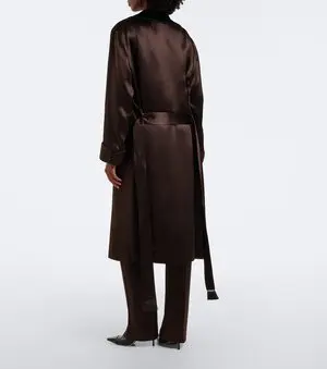 TOM FORD Silk Satin Wrap Coat