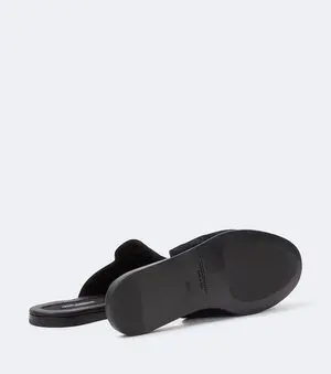 Dolce & Gabbana Embroidered Suede Mules