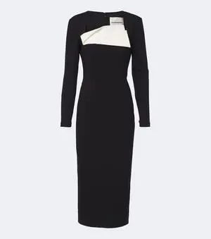 Roland Mouret Paneled Crêpe Cocktail Dress
