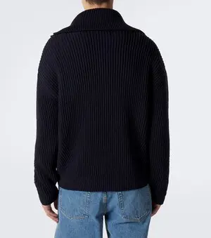 Dries Van Noten Ribbed-knit Wool Sweater
