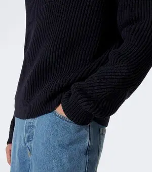 Dries Van Noten Ribbed-knit Wool Sweater