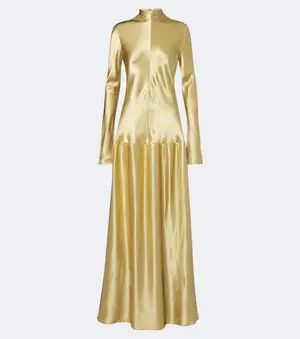 FFORME Mila Satin Gown - Gold