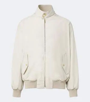 A.PRESSE Silk And Cotton Gabardine Jacket - White