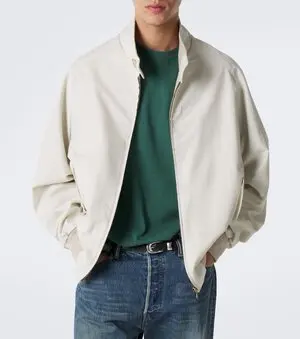 A.PRESSE Silk And Cotton Gabardine Jacket