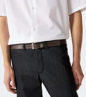 Gucci Double G Leather Belt