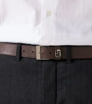Gucci Double G Leather Belt