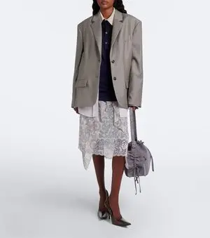 Acne Studios Multipocket Medium Suede Bucket Bag