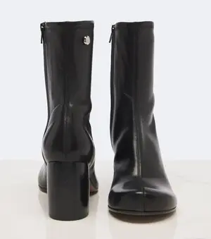 Loewe Oval Leather Ankle Boots