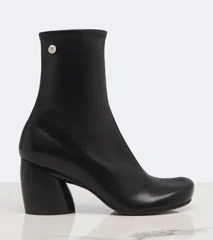 Loewe Oval Leather Ankle Boots
