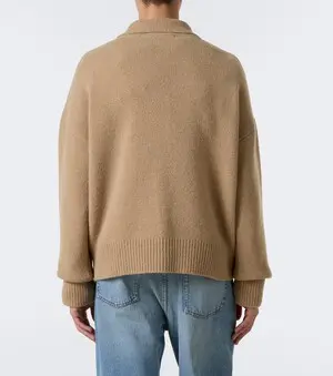 AMI Paris Alpaca And Wool-blend Polo Sweater