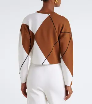 Max Mara Argyle Virgin Wool Sweater - Multicoloured