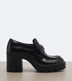 Prada Leather Platform Loafers