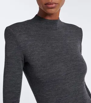 JIL SANDER Wool Bodysuit