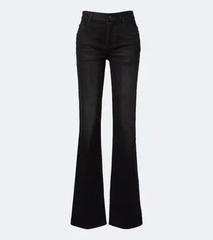 Gucci Mid-rise Flared Jeans - Black