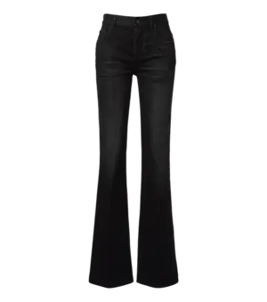 Gucci Mid-rise Flared Jeans - Black