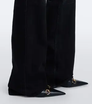 Gucci Mid-rise Flared Jeans - Black