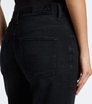 Gucci Mid-rise Flared Jeans - Black
