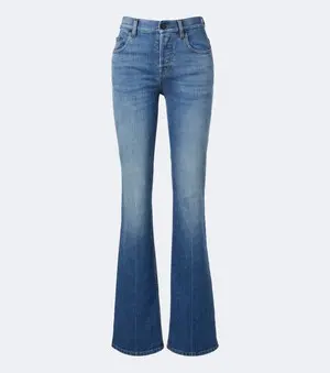 Gucci Mid-rise Flared Jeans - Blue