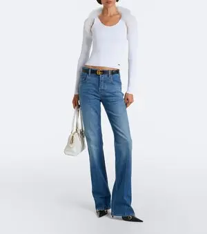 Gucci Mid-rise Flared Jeans
