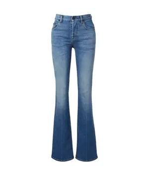 Gucci Mid-rise Flared Jeans - Blue