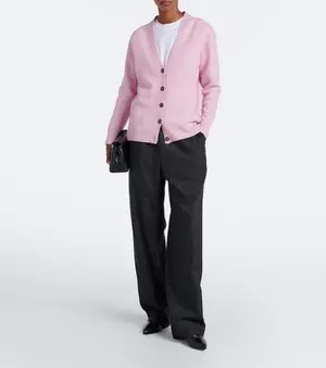 JIL SANDER Wool Flannel Wide-leg Pants