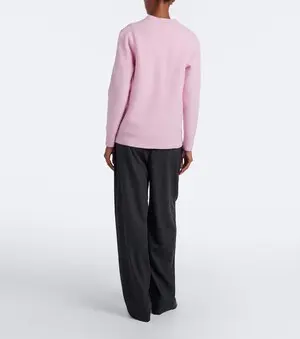 JIL SANDER Wool Flannel Wide-leg Pants