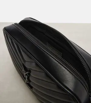 Saint Laurent Lou Camera Leather Crossbody Bag - Black